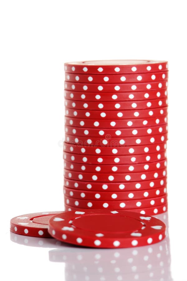 Stack of poker chips. stock photo. Image of white, casino - 2185572