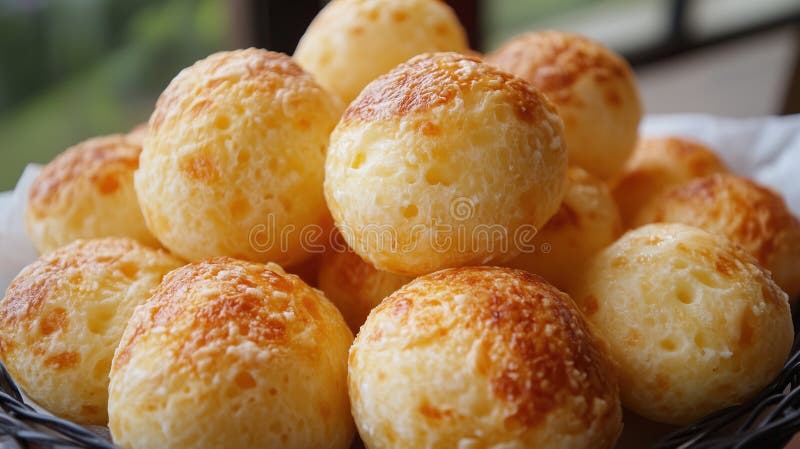 Chipa is a Brazilian Snack Cheese Bread Stock Image - Image of butter ...