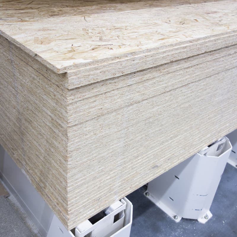 Stack of Oriented Strand Board Texture Close-up Stock Photo - Image of ...