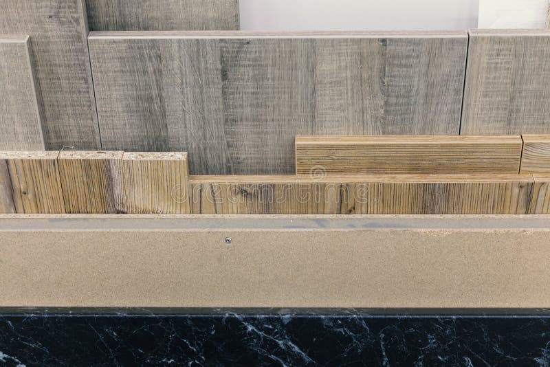 Chipboard of Different Texture Wood Stock Photo - Image of industry ...