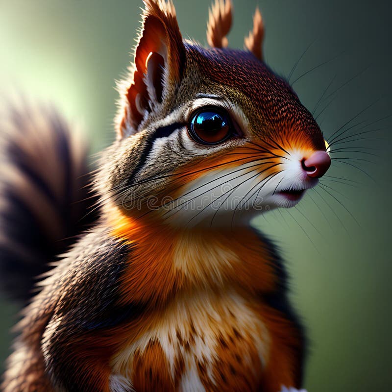A Chipmunk -ready To Explore Stock Illustration - Illustration of ...