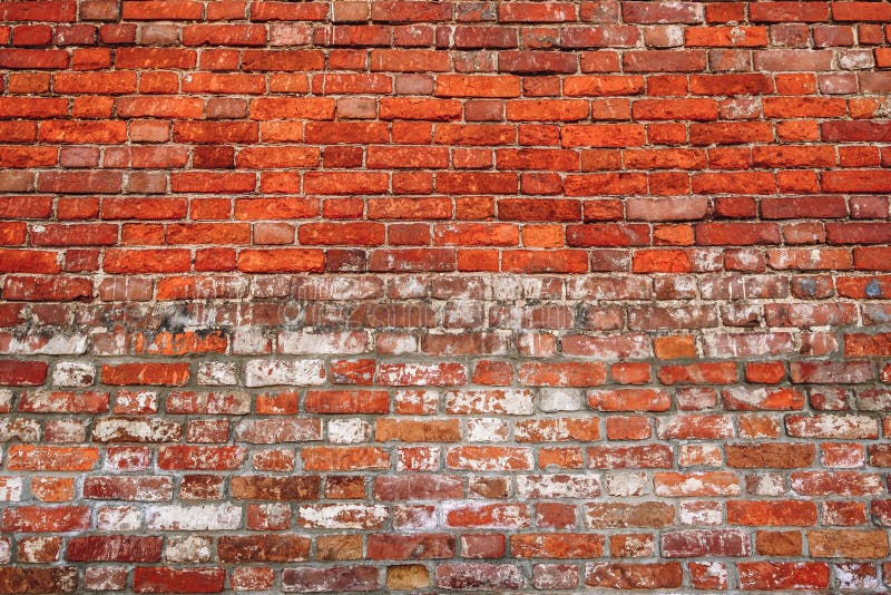 Chipped Brick Wall. stock image. Image of decor, brown - 100991417