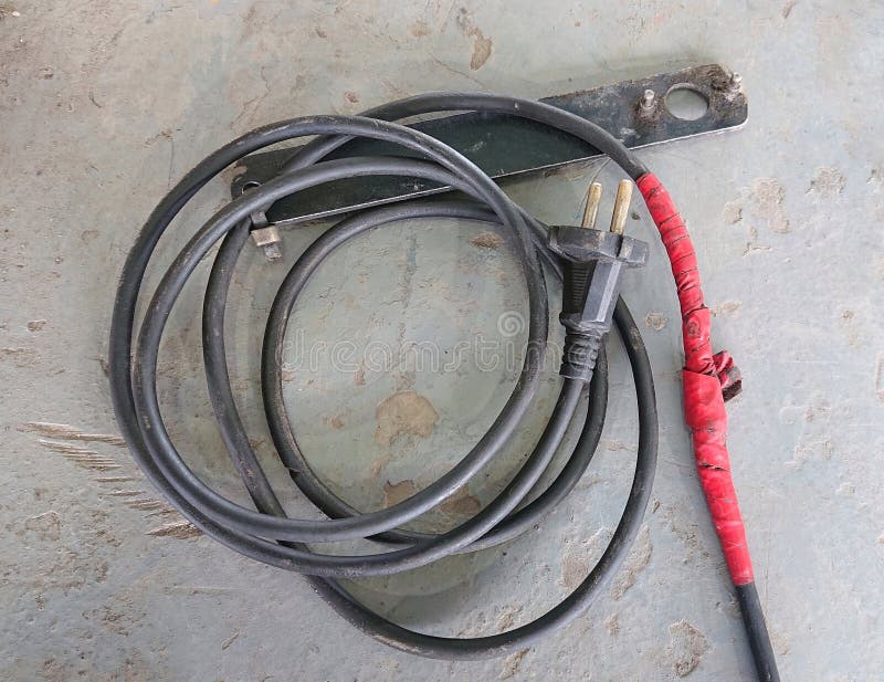 The Chipped Cable Was Covered with Plaster Editorial Stock Image ...