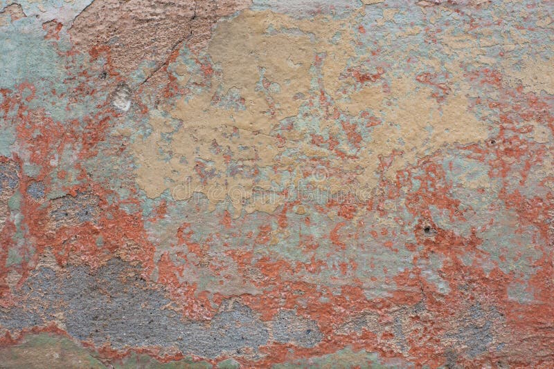 Chipped Old Paint on the Wall Stock Photo - Image of grungy, abandoned ...