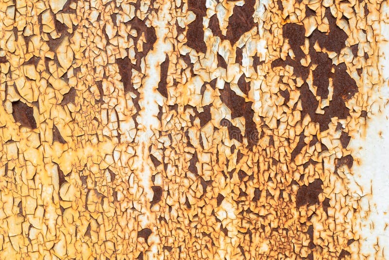 Chipped Paint on Iron Surface Texture Stock Image - Image of long ...