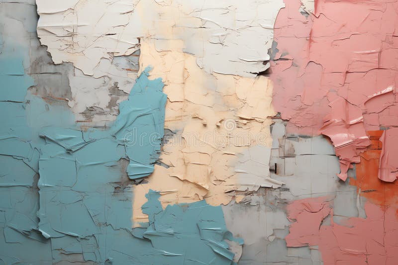 Chipped Paint wall texture stock illustration. Illustration of ...