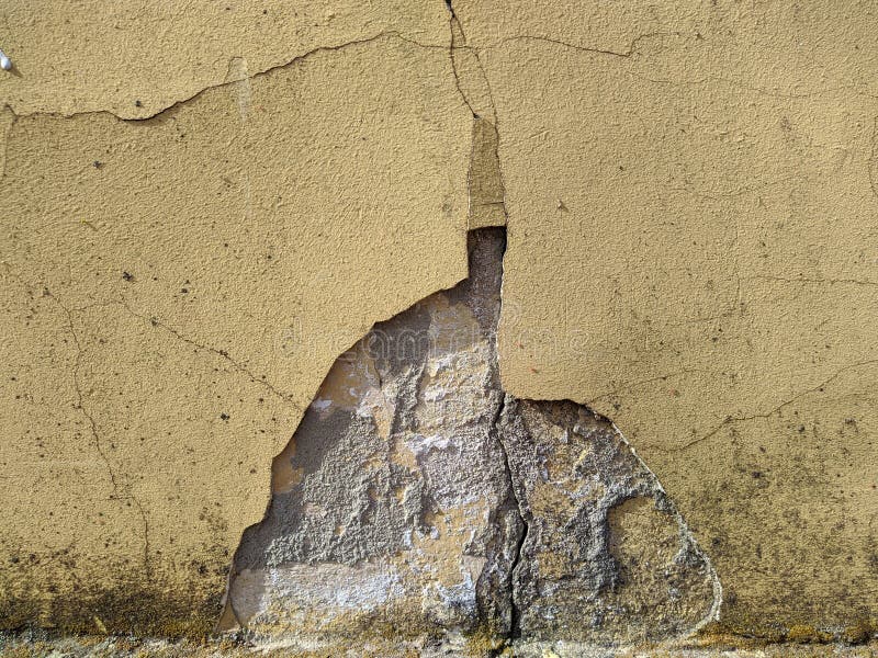 Chipped Piece of Plaster from the Wall Stock Photo - Image of element ...