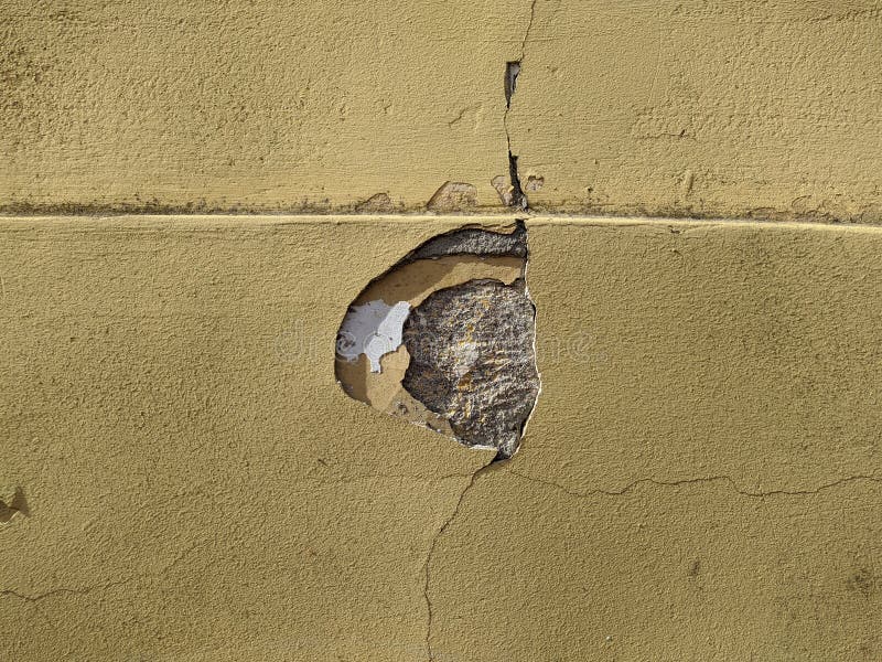 Chipped Piece of Plaster from the Wall Stock Photo - Image of detail ...