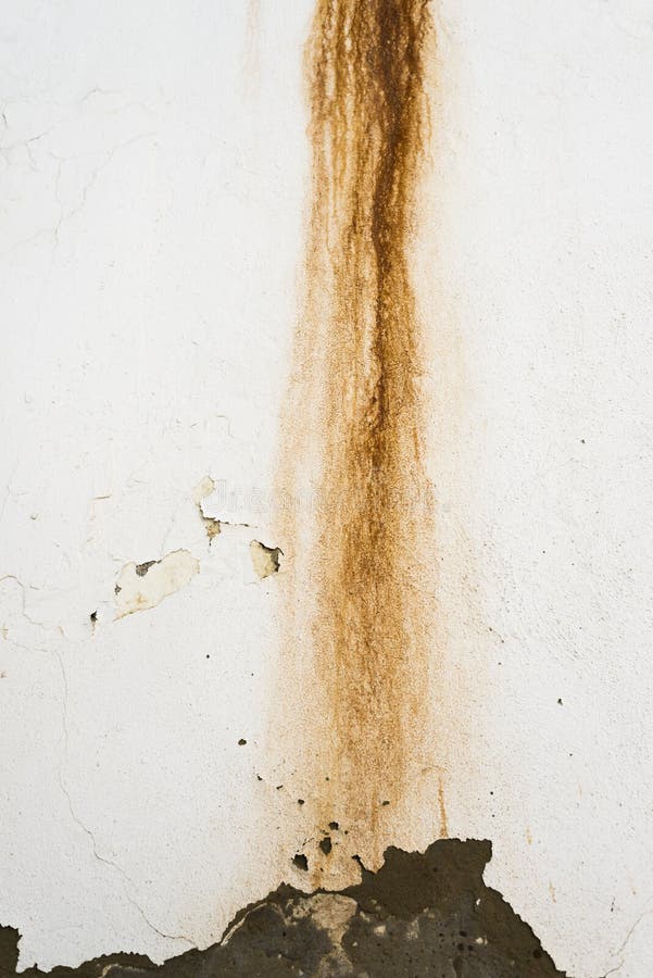 Chipped and Rust-stained White Wall Stock Photo - Image of people ...