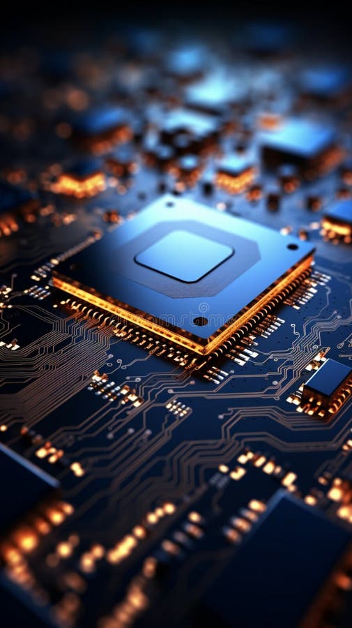 Chips Allure Abstract Circuit Board Forms a Technology Inspired ...