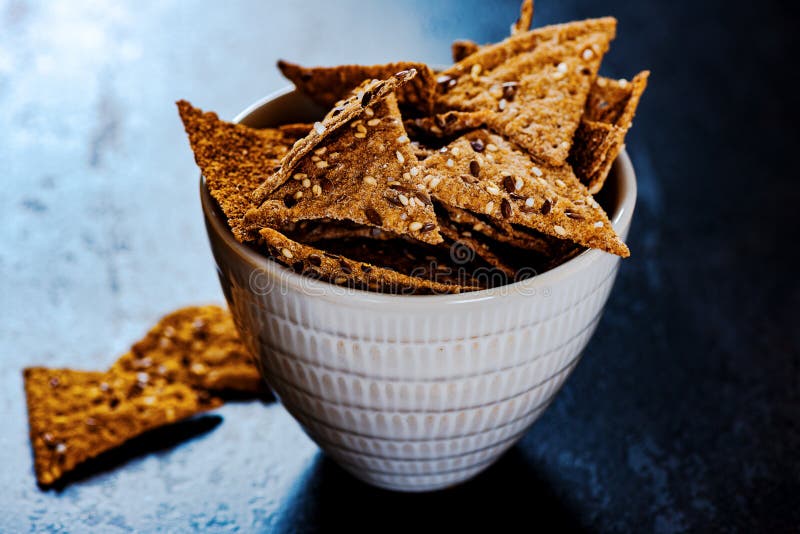 Chips in bowl stock image. Image of fast, closeup, meal - 197319299