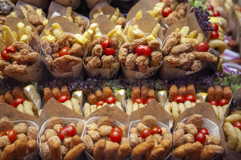 Chips and Fish - Traditional English Food Snack Stock Image - Image of ...