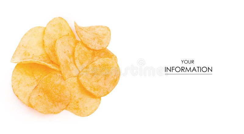 Chips golden snack pattern stock photo. Image of group - 112904158