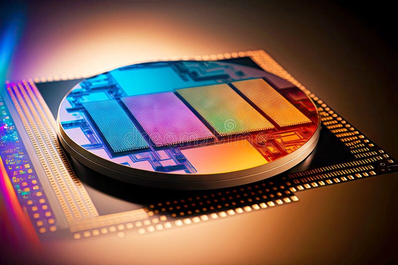 Chips Integrated into System Wafer Semiconductor Manufacturing Stock ...