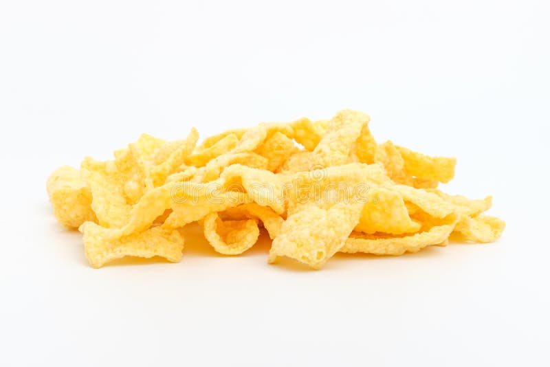 Chips Made of Corn on a White Background Stock Image - Image of flavor ...