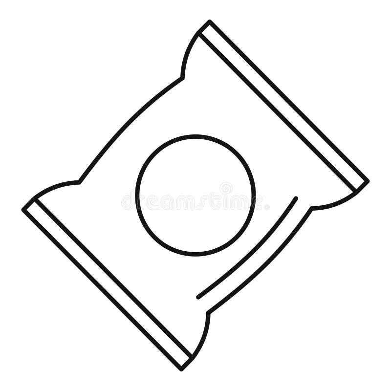 Paper Packet Icon, Simple Style Stock Vector - Illustration of pack ...