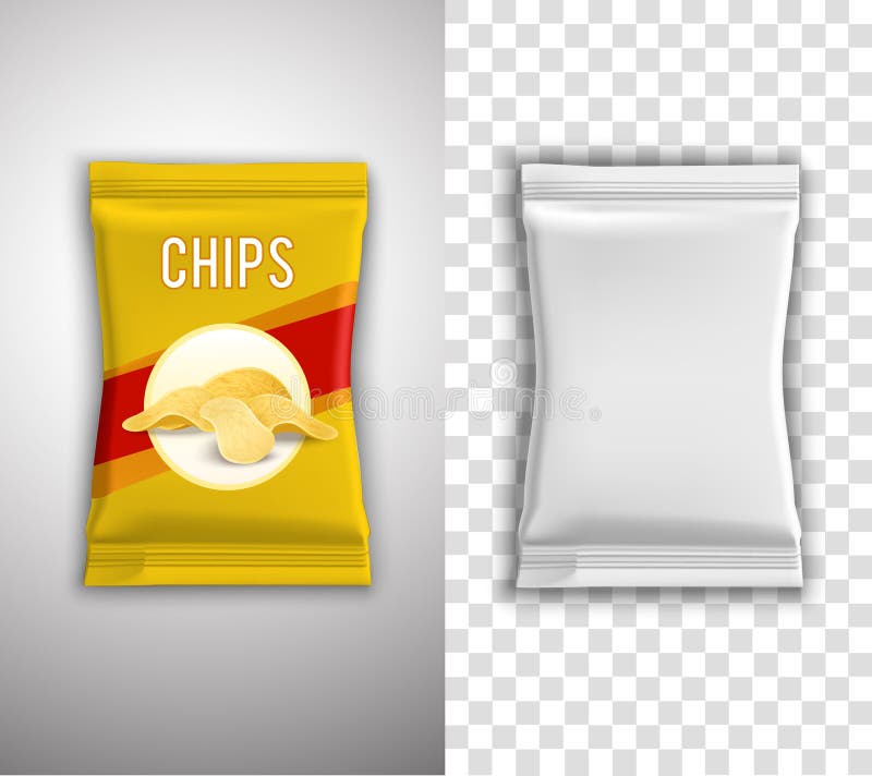 Chips Packaging Design stock vector. Illustration of goods - 63440660