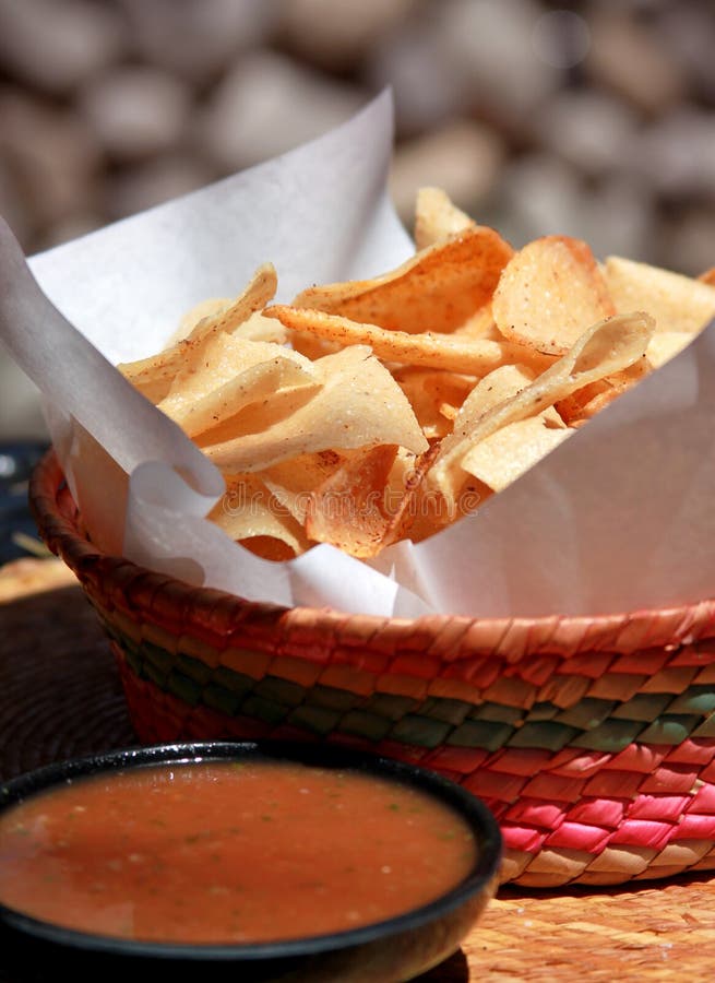 Chips and salsa stock image. Image of spicy, snacks, cultural - 19345481