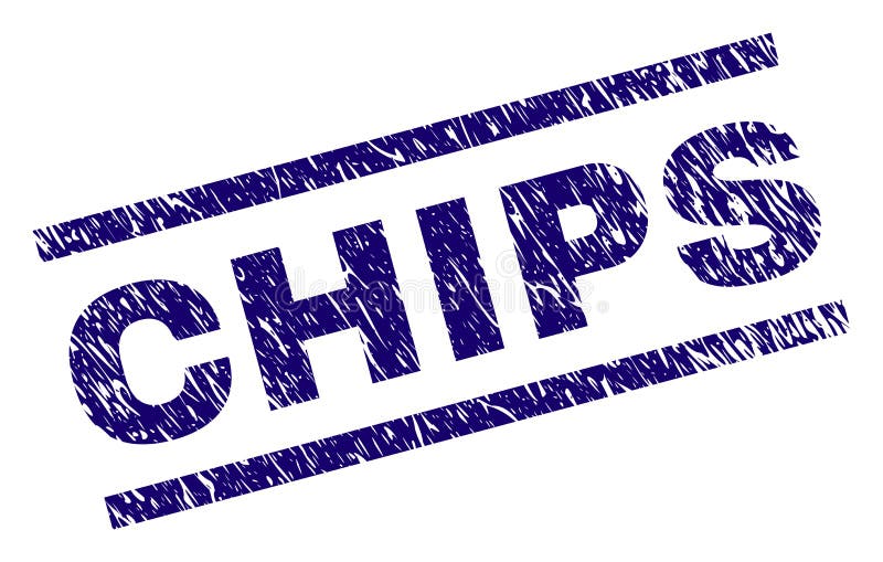 Scratched Textured CHIPS Stamp Seal Stock Vector - Illustration of ...