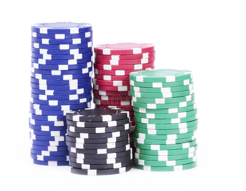 Stack of poker chips stock image. Image of stack, poker - 17408373