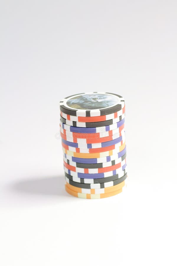 A chips stack stock image. Image of poker, chance, green - 114140399