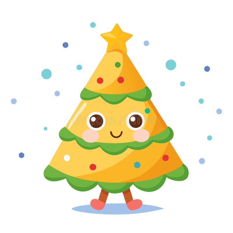 Chips-themed Christmas Tree on Bokeh Background - Quirky and Fun ...