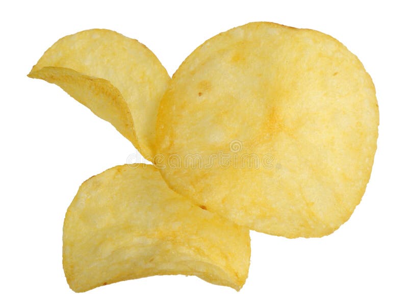 Chips On A White Background Stock Photo - Image of white, objects: 12434828