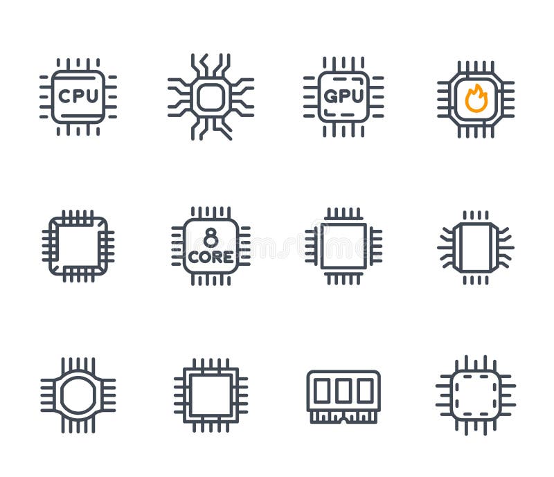 Chipset Icons Stock Illustrations – 282 Chipset Icons Stock ...