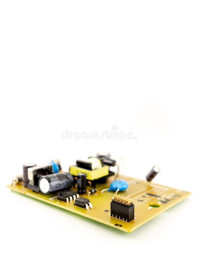 Small Circuit Board with Resisters on it Stock Image - Image of cirduit ...