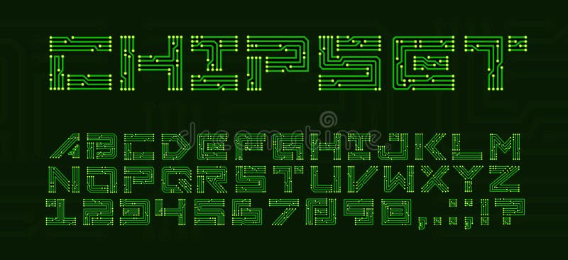 Circuit Board Letters Stock Illustrations – 948 Circuit Board Letters ...