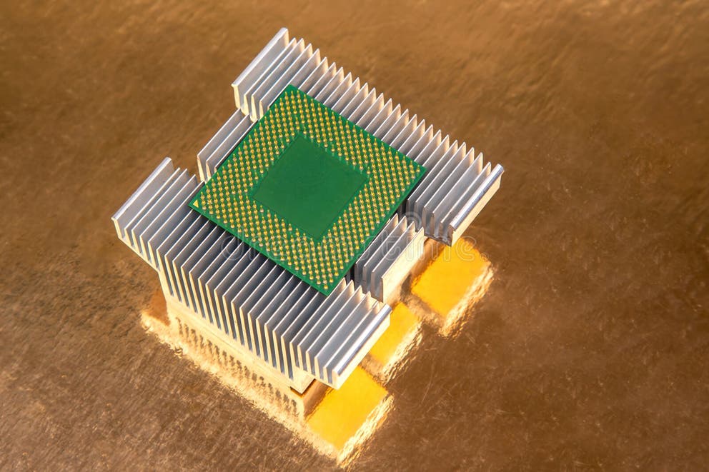Chipset and Heatsink for Computer. Electronic Component of Computer ...