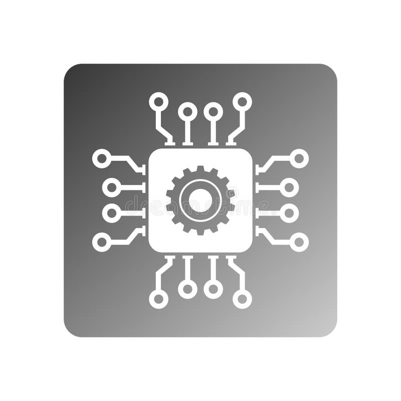 Chipset icon vector stock vector. Illustration of computer - 313202622