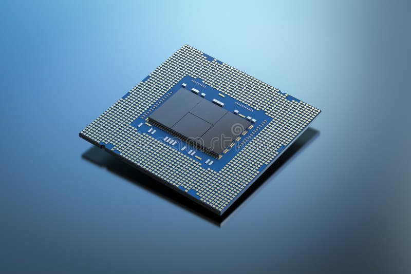 Chipset for Semiconductor Manufacturing Stock Illustration ...