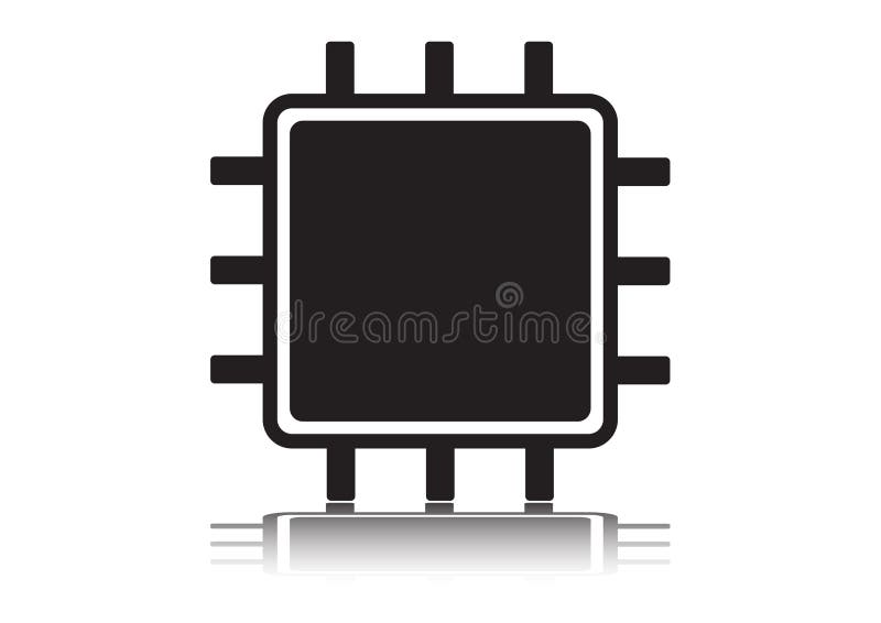 Chipset stock vector. Illustration of flat, design, icon - 119662315