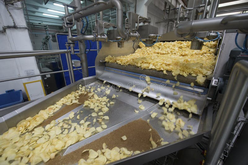 Chipsfabriek redactionele stock foto. Image of gebraden - 68398408