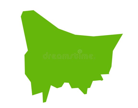 Chirang District Map Illustration of Assam State, India Stock Vector ...