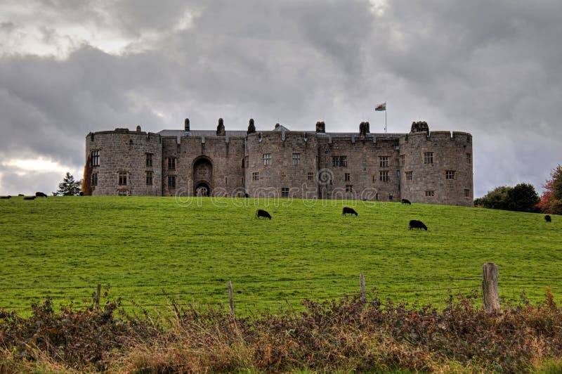 Chirk Castle stock photo. Image of field, castle, chacent - 16867622