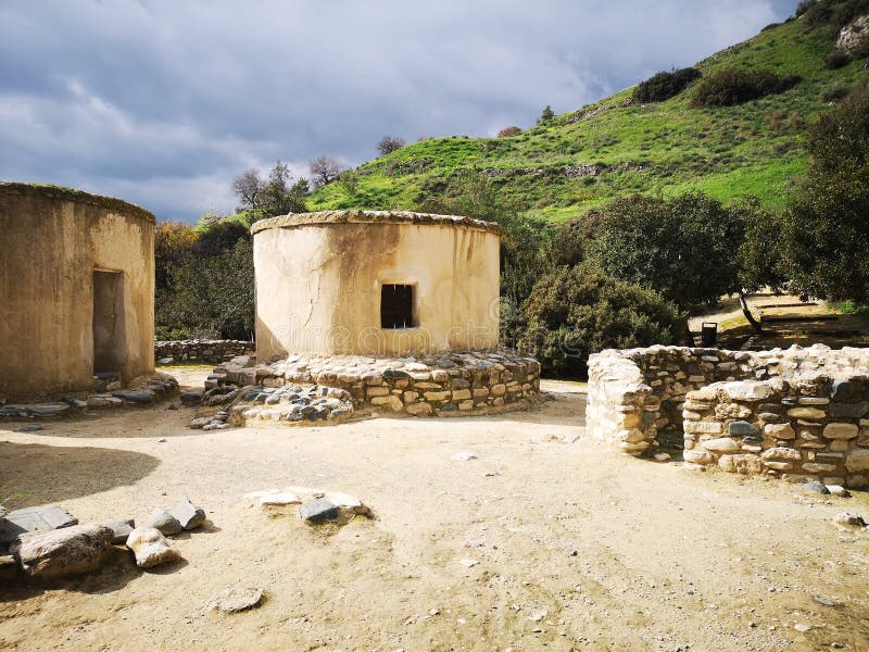Chirokitia Larnaca Cyprus Ancient Neolithic City Stock Photos - Free ...
