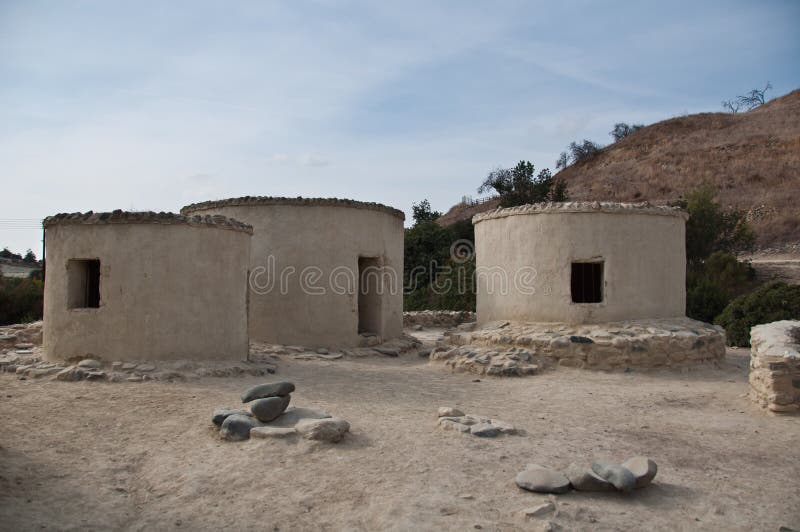 Chirokitia Neolithic Settlement in Cyprus Stock Photo - Image of ruin ...