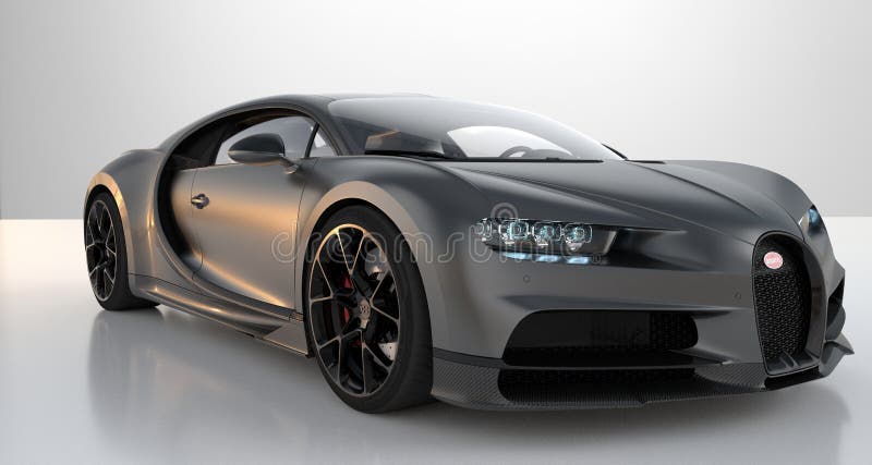 Chiron Bugatti Sobre Un Fondo Blanco Foto editorial - Imagen de ...