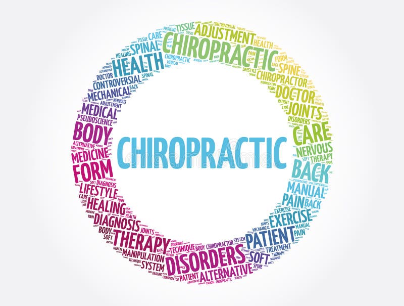 Chiropractic Circle Word Cloud Collage, Concept Background Stock ...