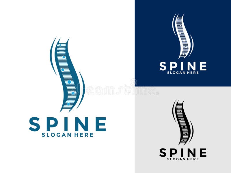 Chiropractic Spine Logo Design, Abstract Spine , Backbone Logo Vector ...