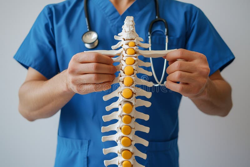 Chiropractor Explains Causes of Back Pain Using Lumbar Spine Disk Model ...