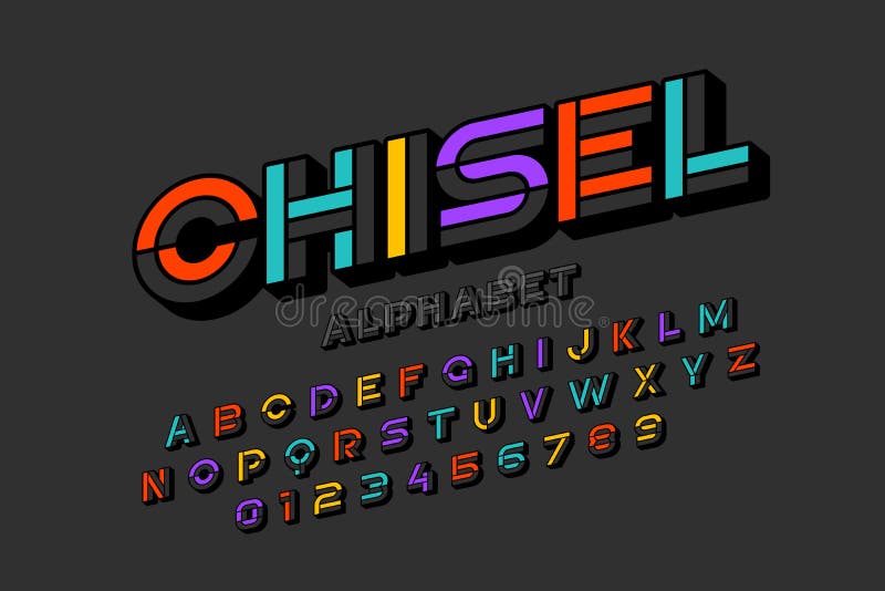 Chisel Letters Font Stock Illustrations – 243 Chisel Letters Font Stock ...