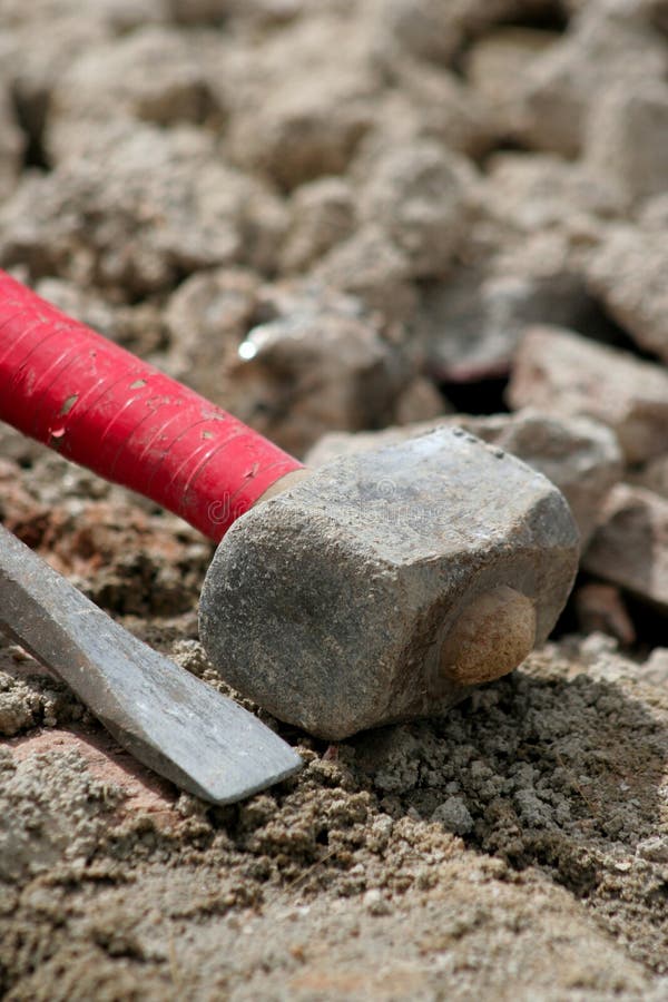 Mining Chisel Hammer stock photo. Image of coal, pebbles - 2800656