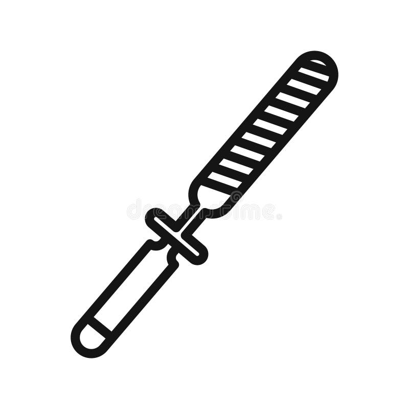 Chisel Icon Mark in Filled Style Stock Vector - Illustration of repair ...