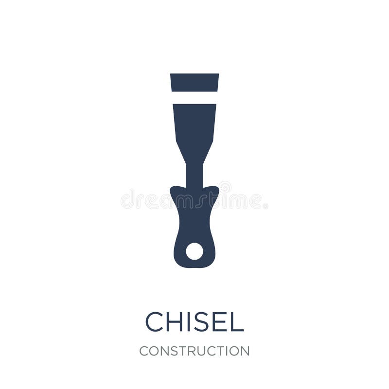 Chisel Icon. Trendy Flat Vector Chisel Icon on White Background Stock ...