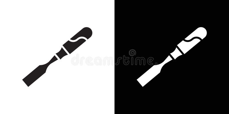 Chisel Icon Vector Flat Thin Line Illustration Stock Vector ...