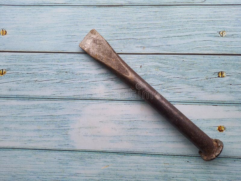 Chisel , Isolated, on a Wooden Table, Top View, Stock Photo - Image of ...