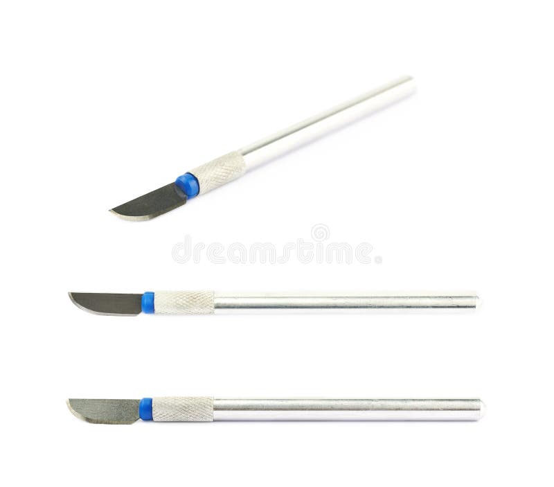 A Metal Chisel with a Handle Rests on a Fine Anthracite Angle. Stock ...